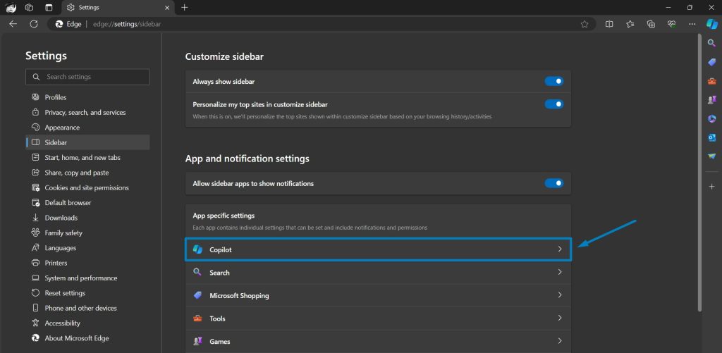 Disable Copilot in Edge Browser in Windows 11 - Winsides