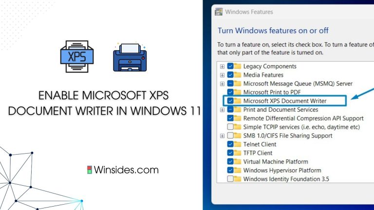 Enable Simple TCP/IP Services in Windows 11 - Winsides.com