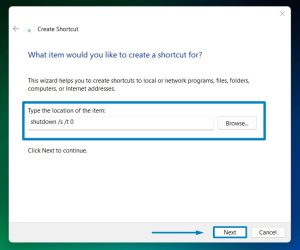 Create Shutdown Shortcut Button Windows 11 - Quick Steps