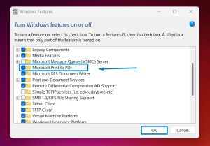How to Enable Microsoft Print to PDF in Windows 11?