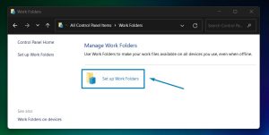 How to Enable Work Folders Client in Windows 11