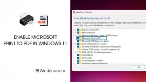 Enable LPR Port Monitor in Windows 11 - Winsides.com