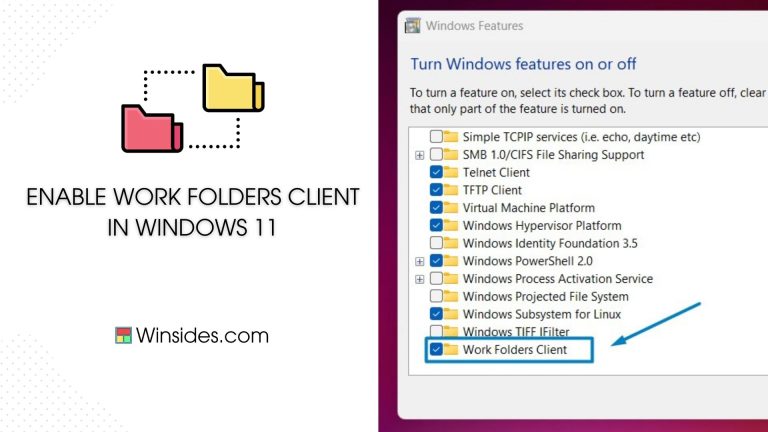 How to Enable Windows Projected File System in Windows 11