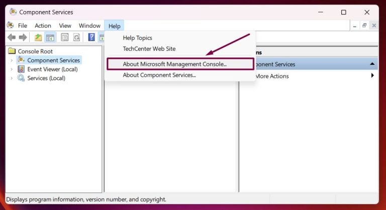 Create Component Services Management Shortcut in Windows 11 - Winsides.com