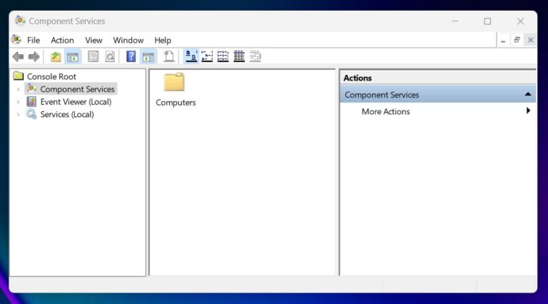 Create Component Services Management Shortcut in Windows 11 - Winsides.com