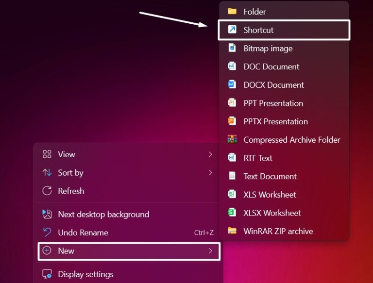 Create Screen Recorder Shortcut for Windows 11