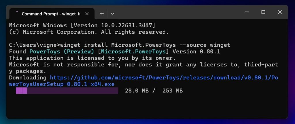 Download and Install Microsoft Powertoys for Windows 11