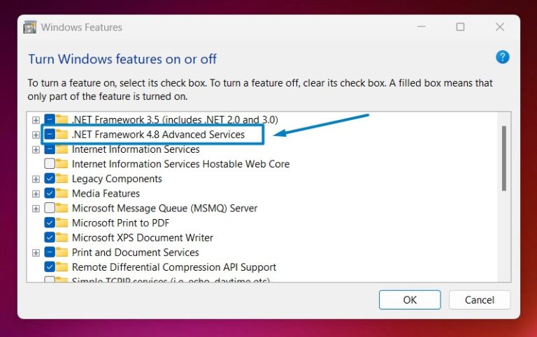 How to Enable ASP.NET 4.8 in Windows 11? - Winsides.com