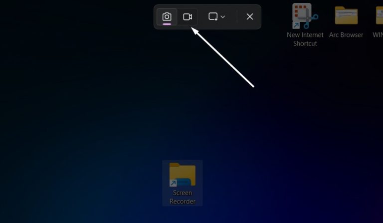 Create Screen Recorder Shortcut for Windows 11