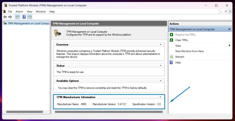 How to check for TPM Version in Windows 11? - Winsides.com