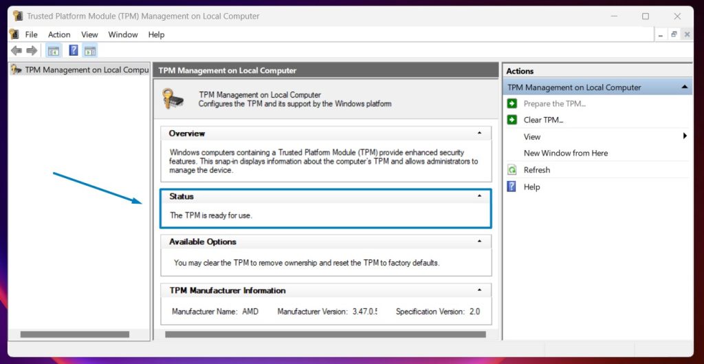 How to check for TPM Version in Windows 11? - Winsides.com