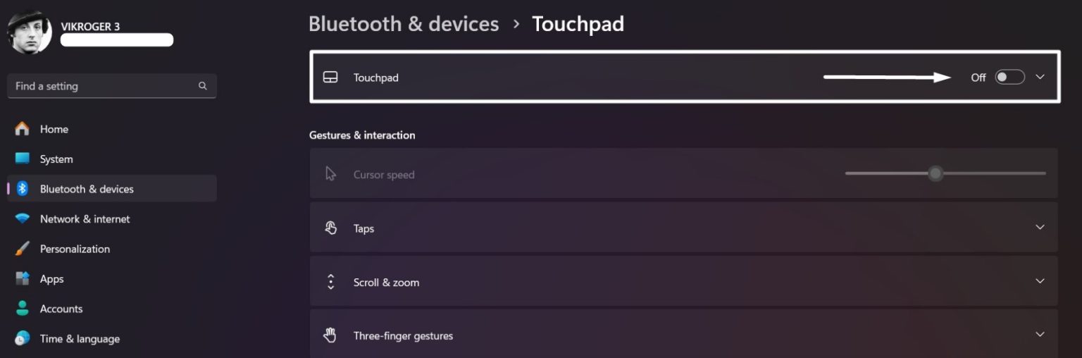 How to Disable Touchpad in Windows 11 PC? - Winsides.com