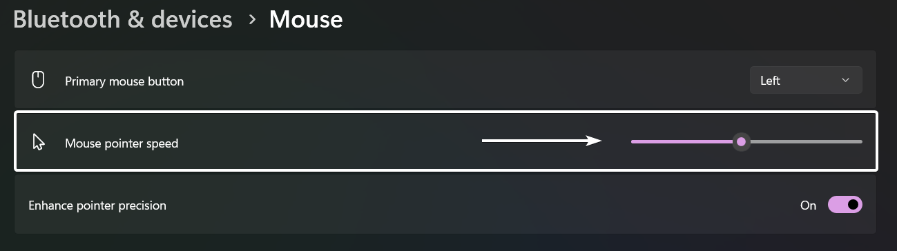 Adjust Mouse Pointer Speed in Windows 11 - Quick Steps
