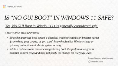 How to Enable No GUI Boot in Windows 11? - Winsides.com