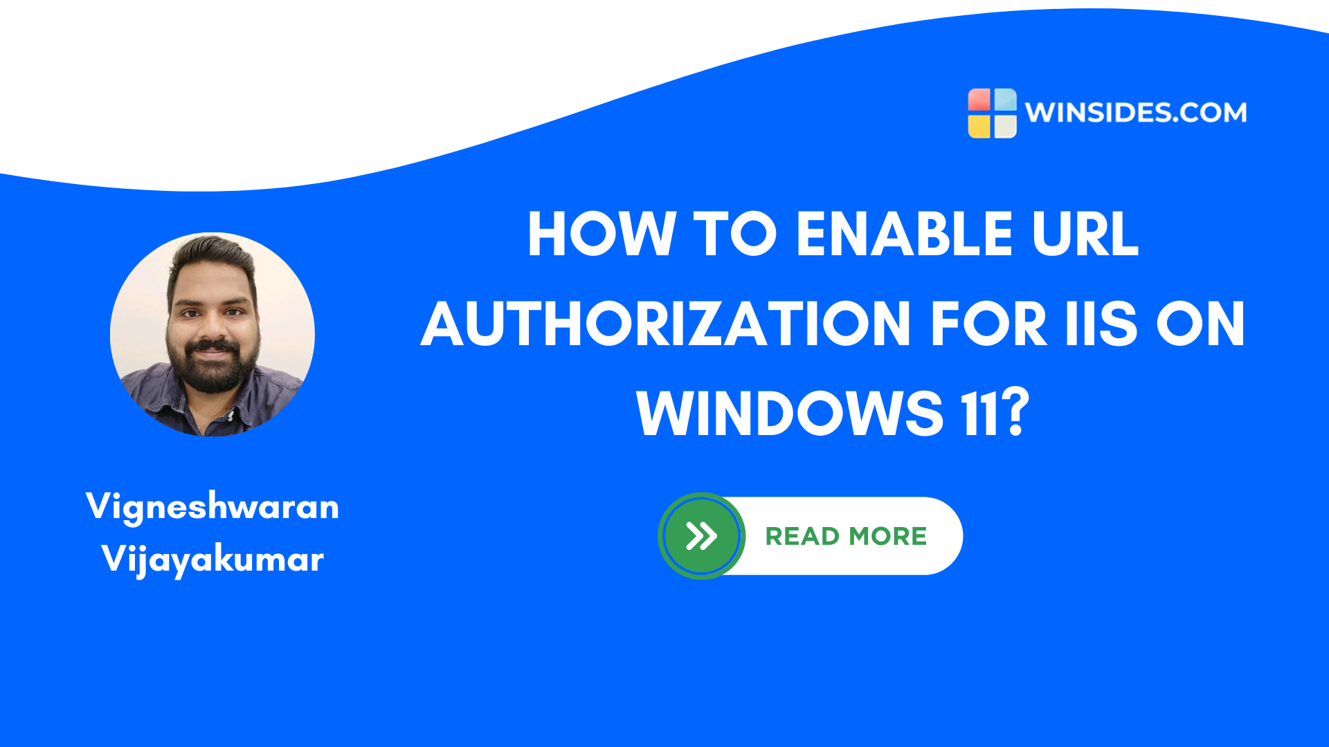 Quick way to enable URL Authorization of IIS on Windows 11