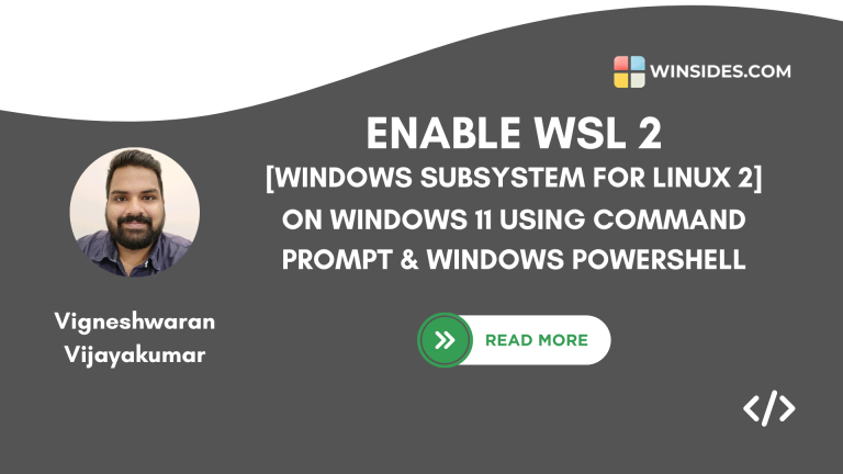 Enable Virtual Machine Platform Using Cmd And Powershell