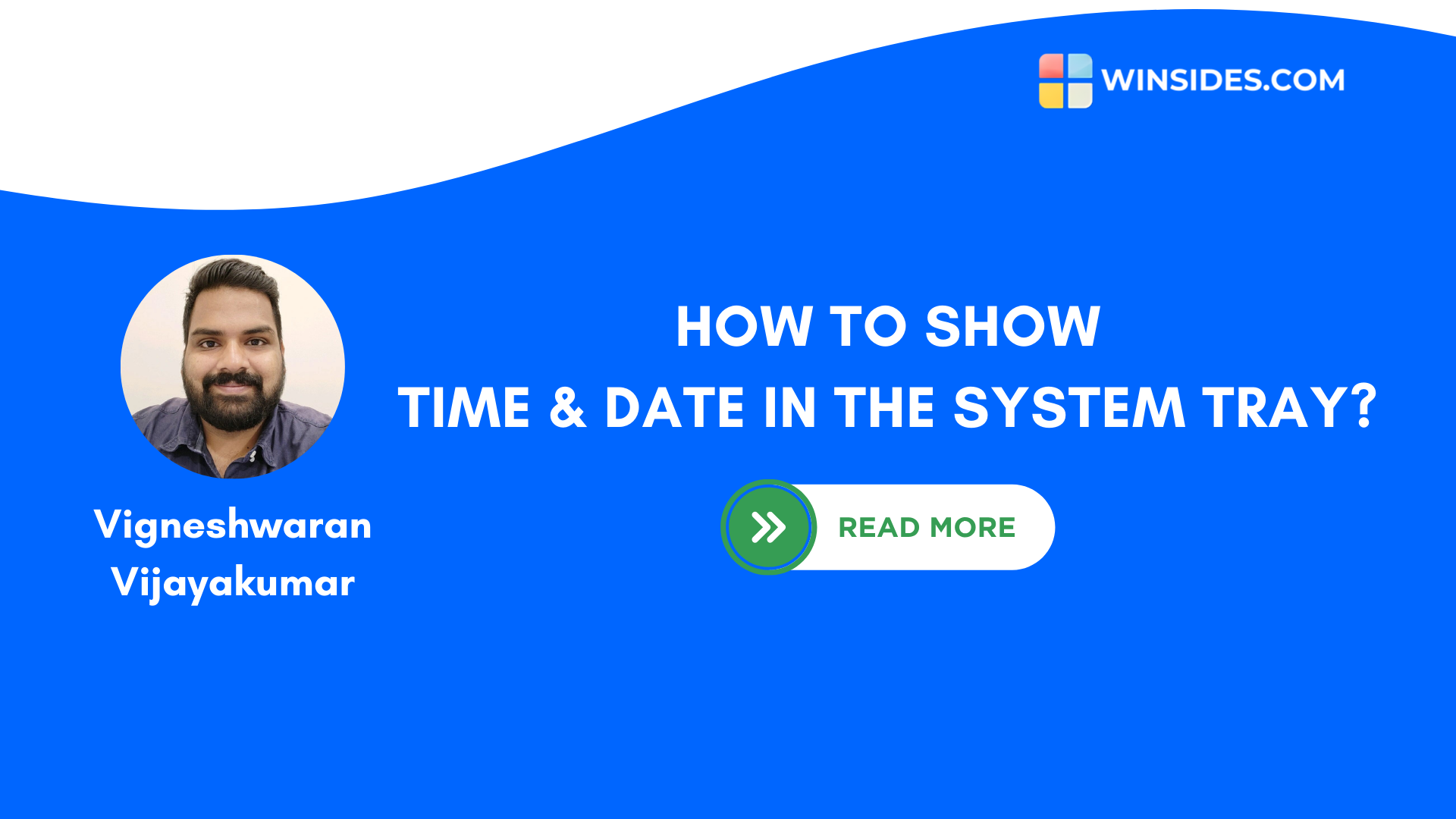 Show Time and Date in the System Tray on Windows 11 - Winsides.com