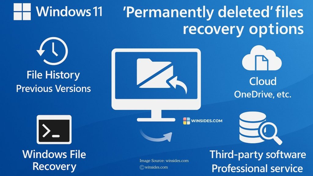How to Recover Permanently Deleted Files on Windows? - Winsides.com
