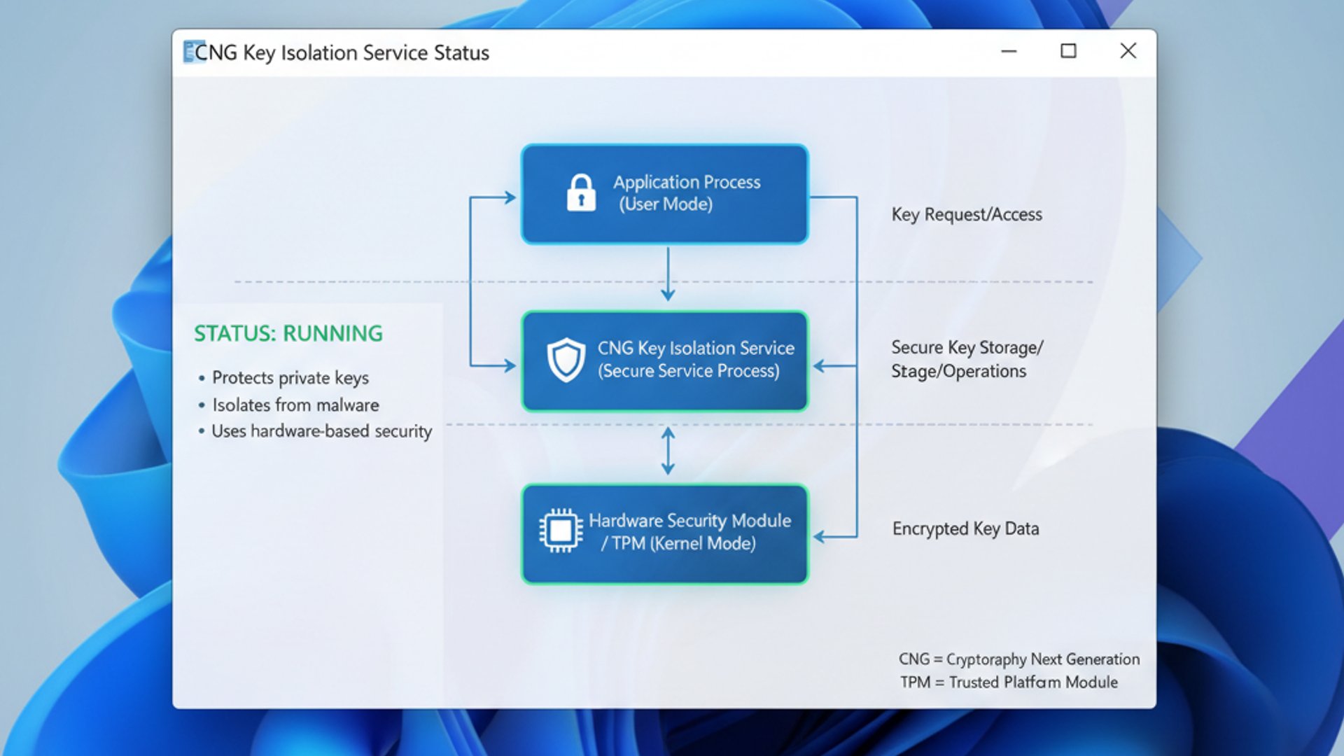 CNG Key Isolation on Windows 11: Understanding & Management - Winsides.com